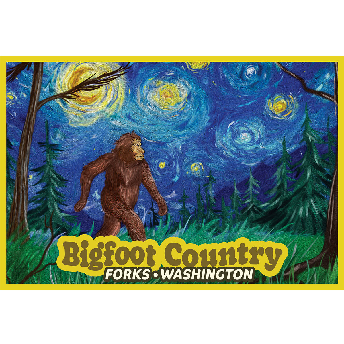 Bigfoot Country Postcard – Sasquatch The Legend