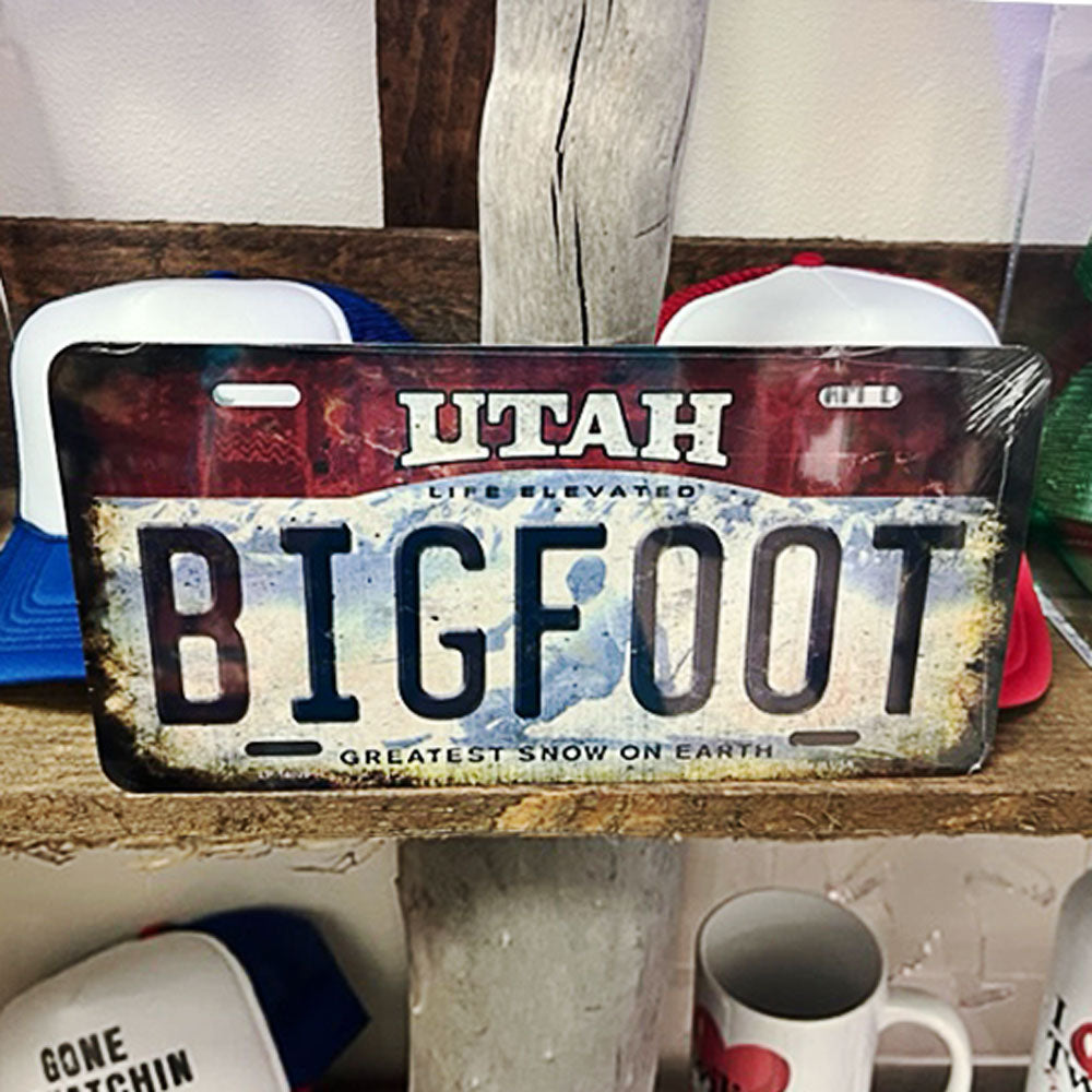 Bigfoot State License Plate for Cars and Trucks – Sasquatch The Legend