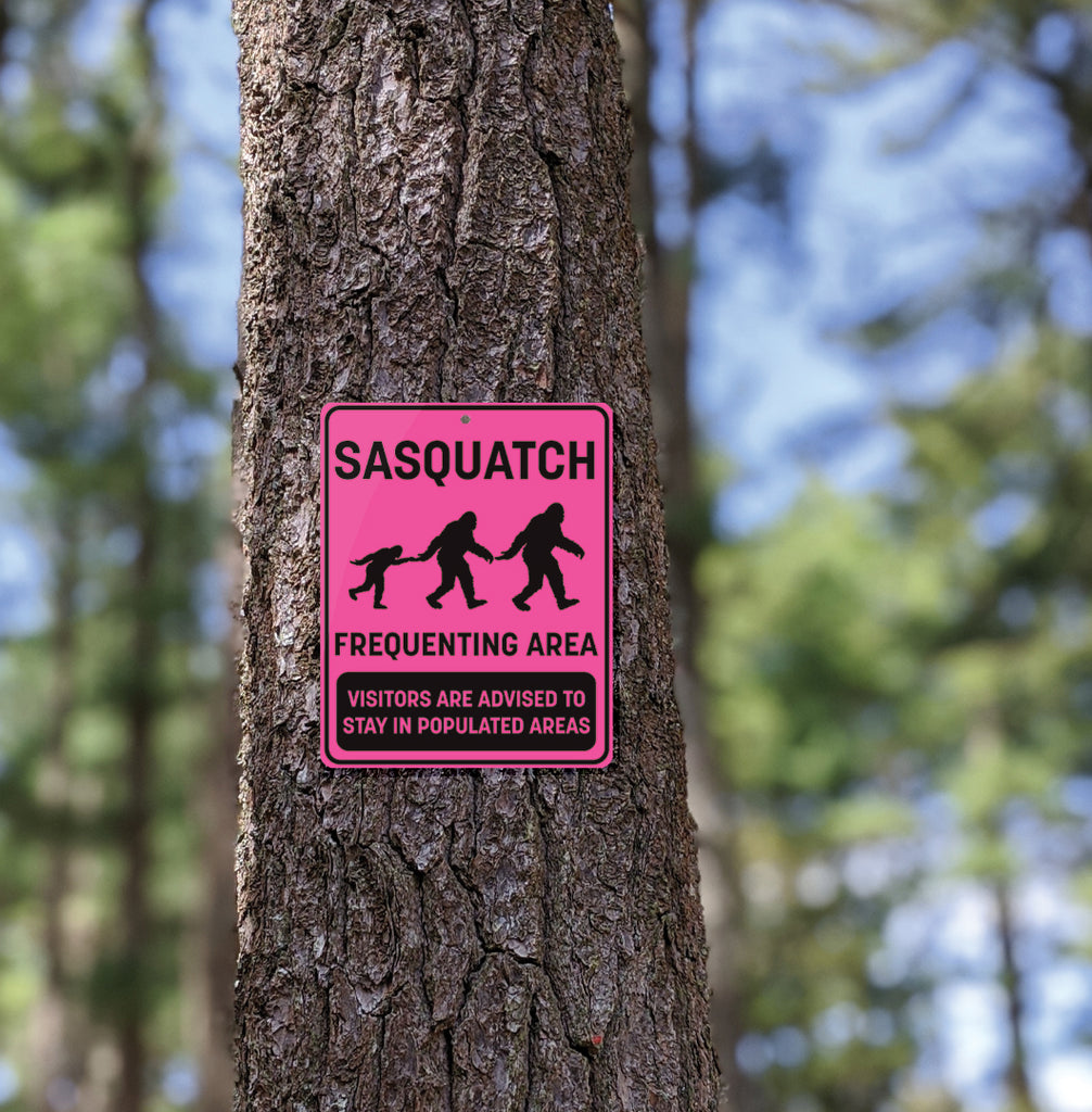 Rectangular Shaped Sasquatch Signs | Sasquatch The Legend