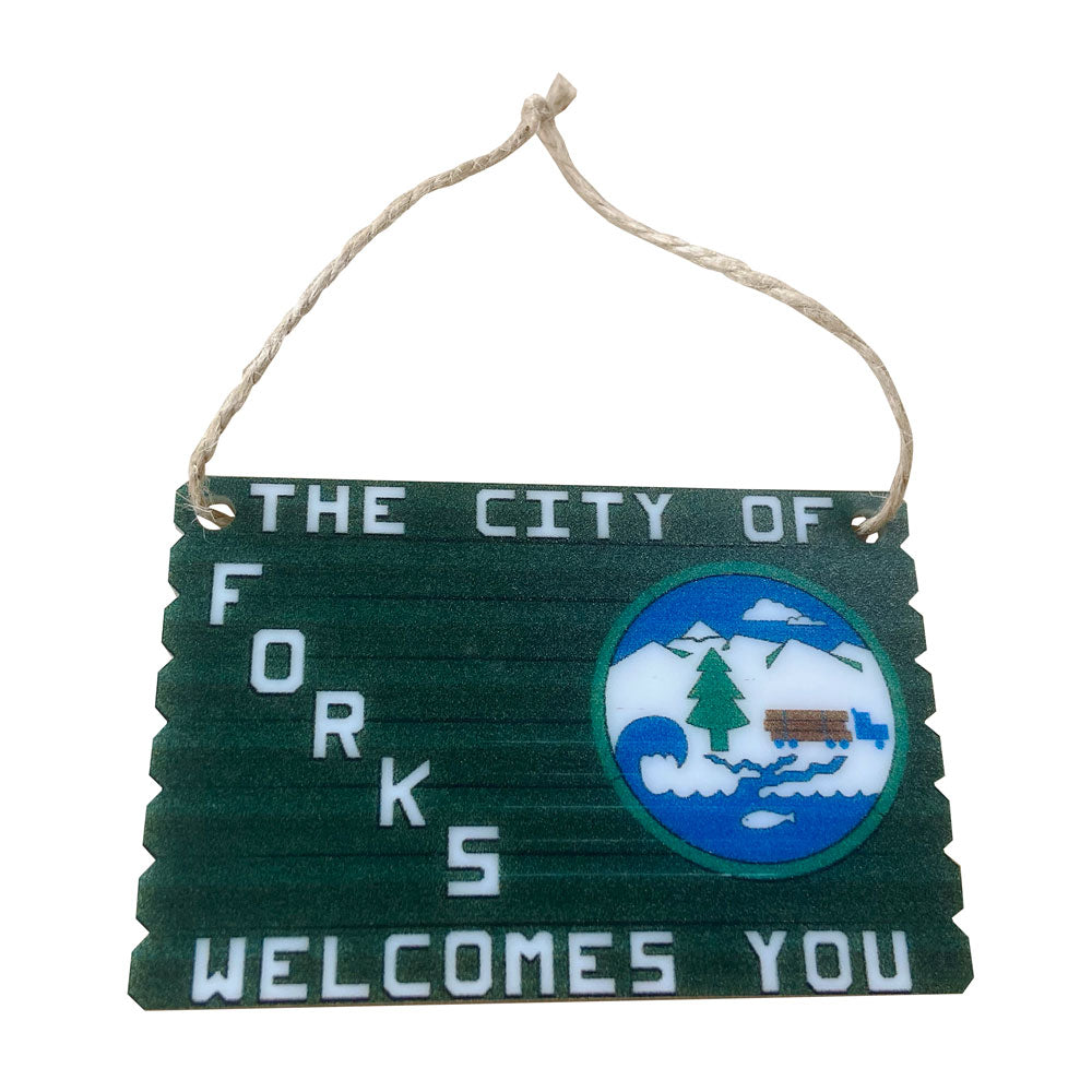 The City of Forks Welcomes You Ornament, Magnet, Lapel – Sasquatch The ...