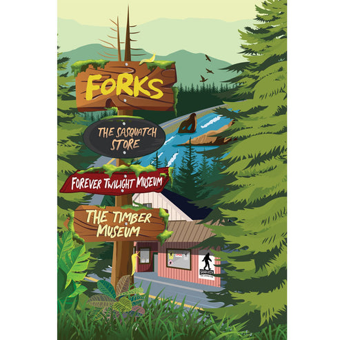 Forks Famous Museum Postcard – Sasquatch The Legend