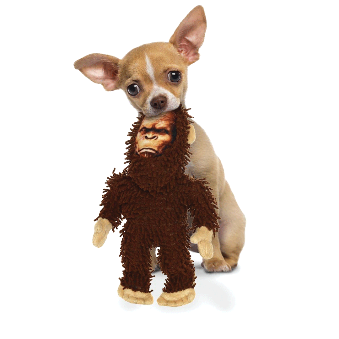 Plush Bigfoot Dog Toy, Large – Sasquatch The Legend